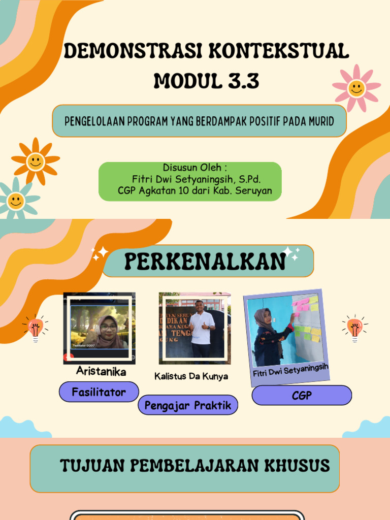 Demonstrasi Kontekstual Modul 3.3 Fitri Dwi Setyaningsih | PDF