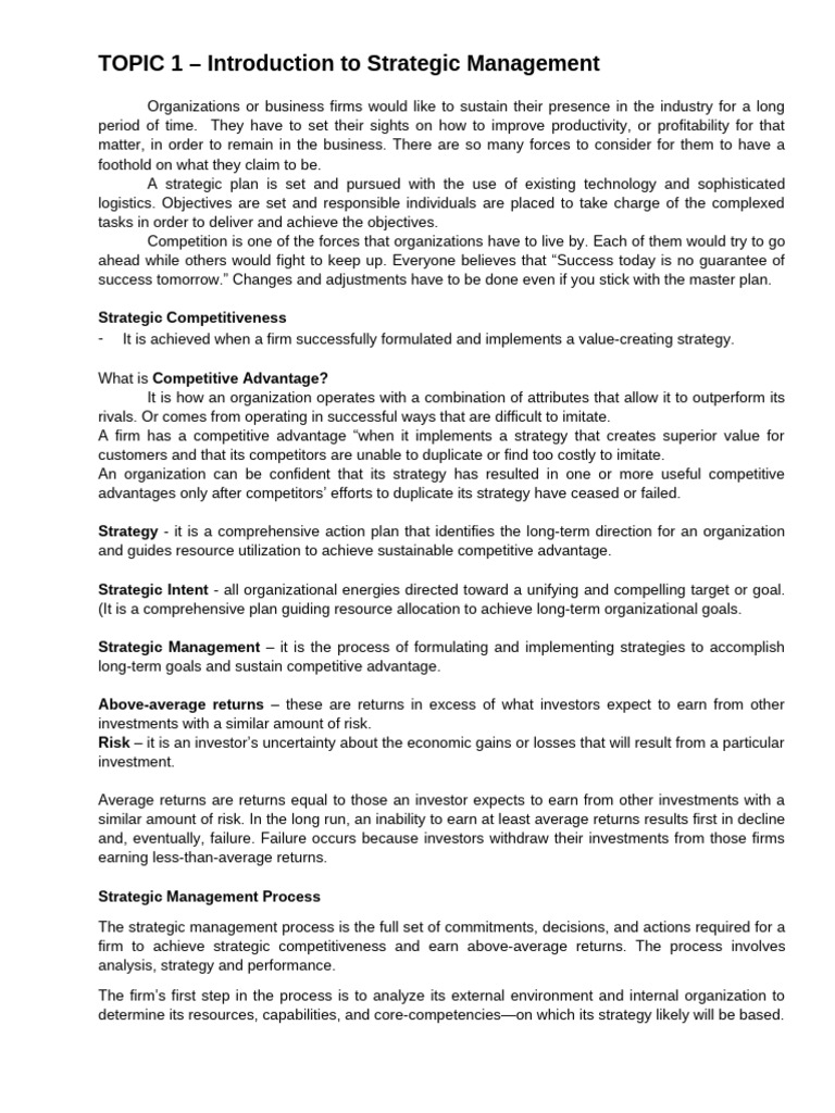 Topic 1 - Additional | PDF