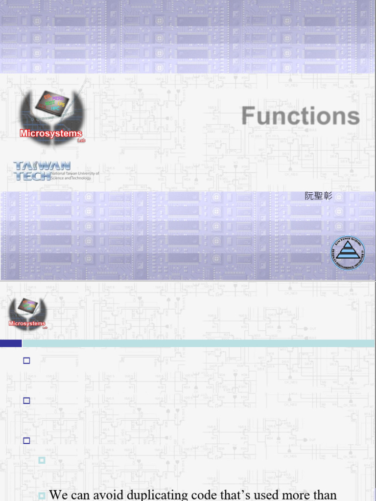 9 - Functions - Programming Language | PDF | Parameter (Computer Programming) | Integer ...