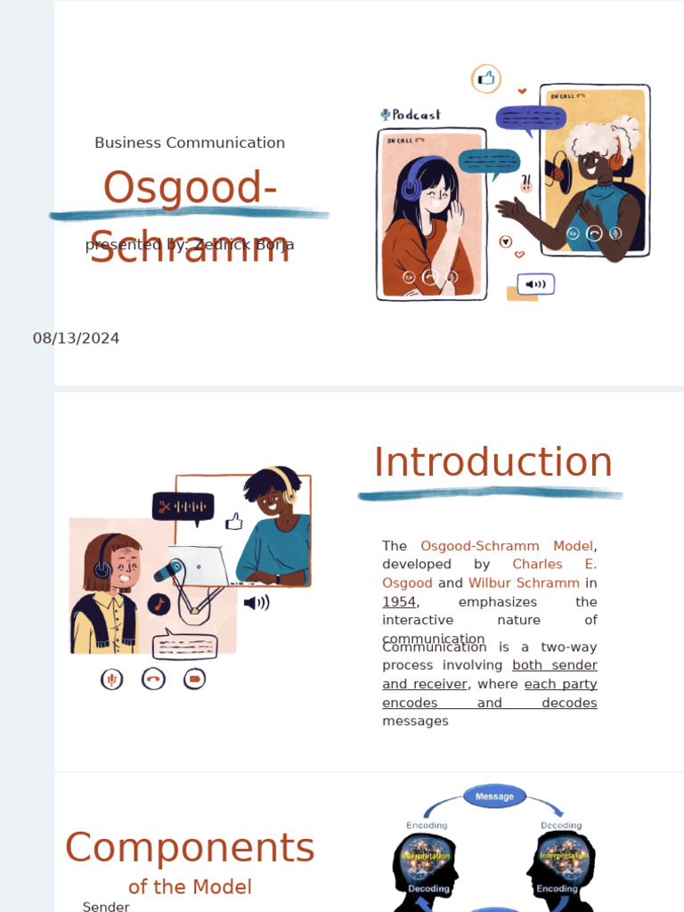 Osgood-Schramm Model | PDF