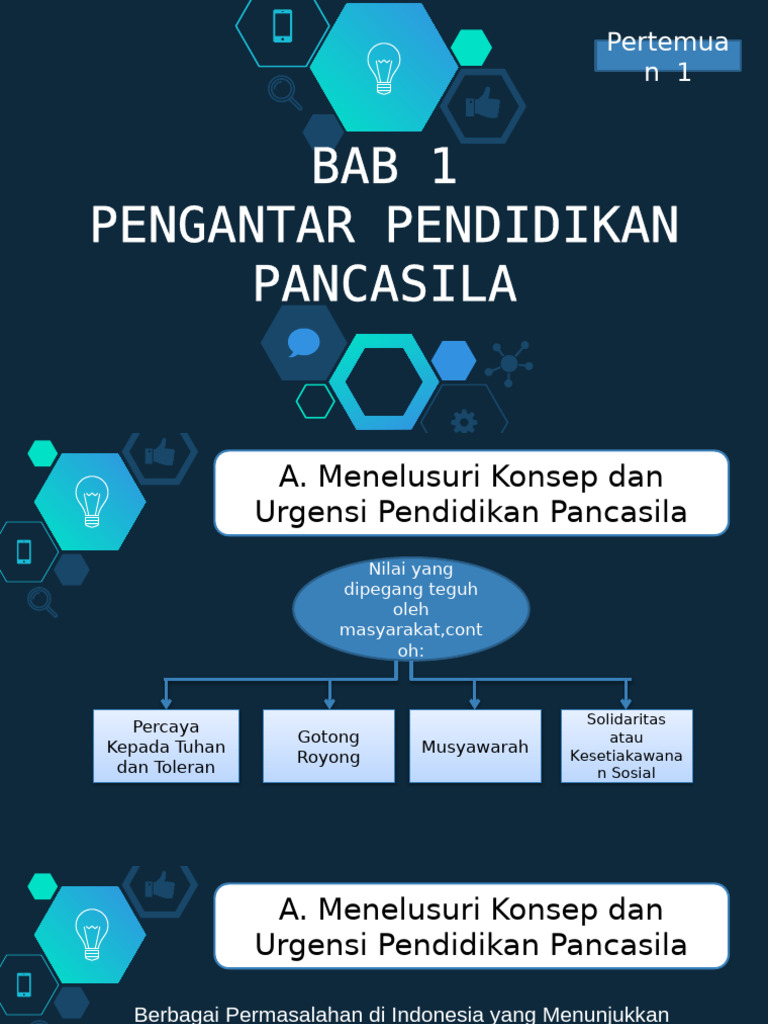 Bab 1 PPT Pancasila | PDF
