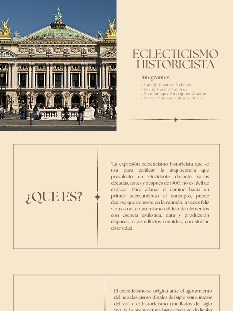 ECLECTICISMO Historicista | PDF