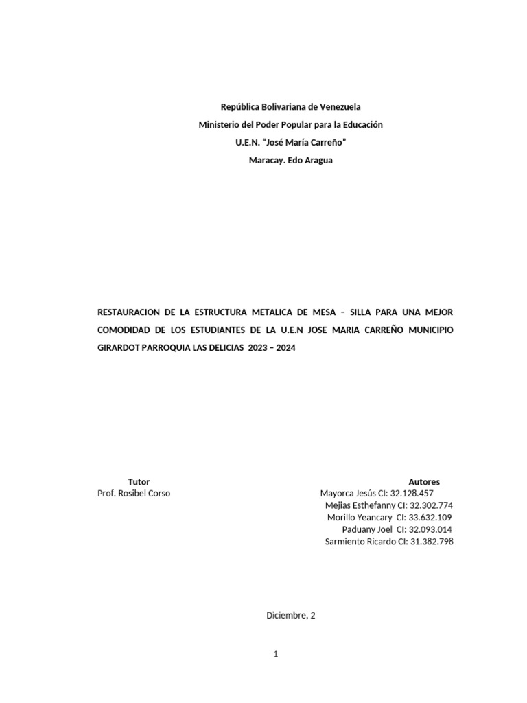 Proyecto Esthefanny-1 | PDF