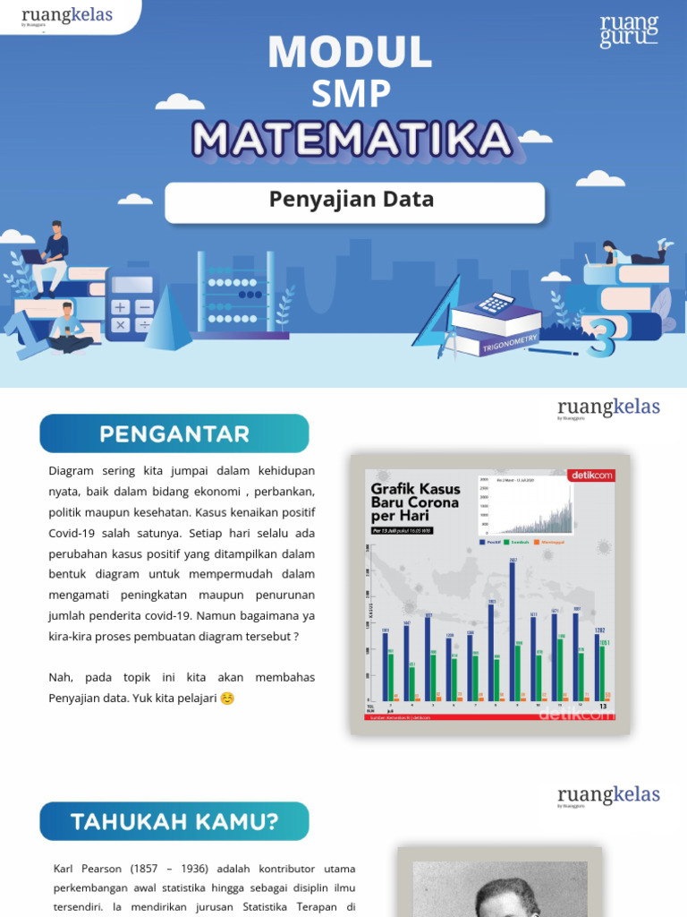 Salinan Dari Matematika - 7 SMP - Penyajian Data | PDF