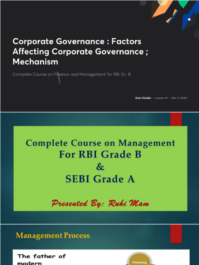 Corporate Governance Factors Affecting Corporate Governance Mechanism ...