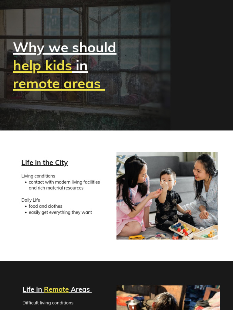 Why We Should Help Kids in Remote Areas | PDF