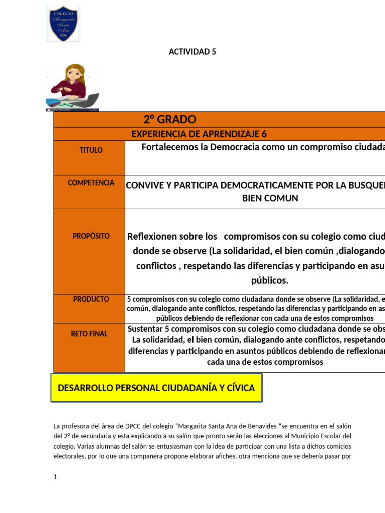 EXP 6 ACTV 5 2 AÑO | PDF