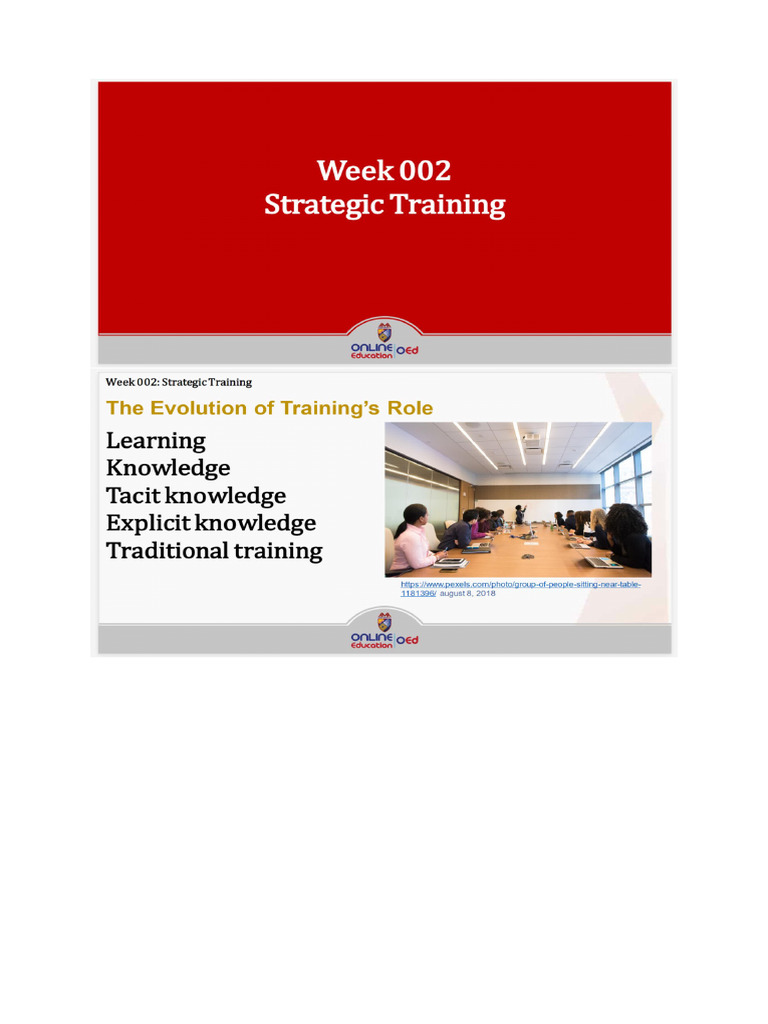 2 - Strategic Training PPT | PDF