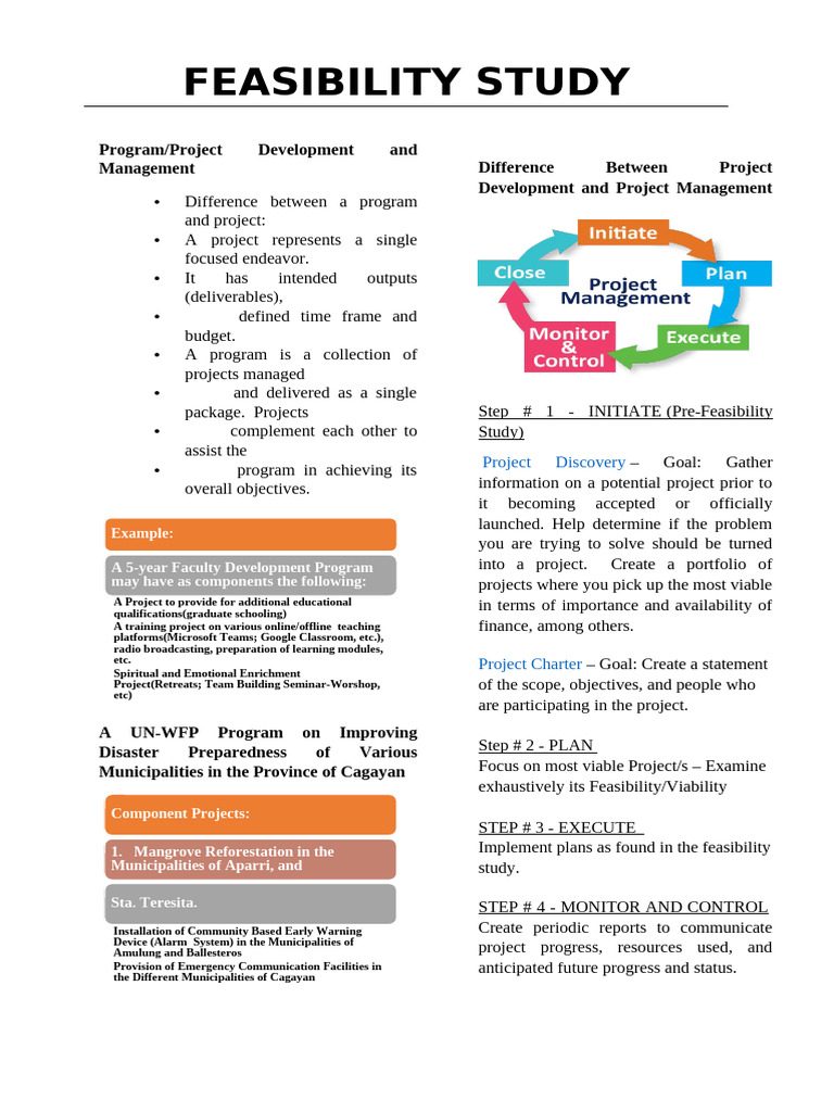 Elements of Feasib Study | PDF