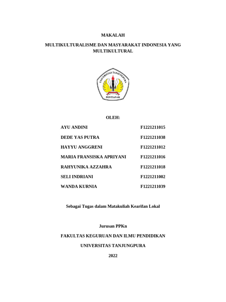 Makalah Kelompok Kearifan Lokal | PDF