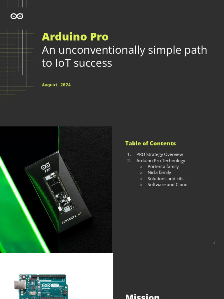 Arduino PRO Product Deck | PDF