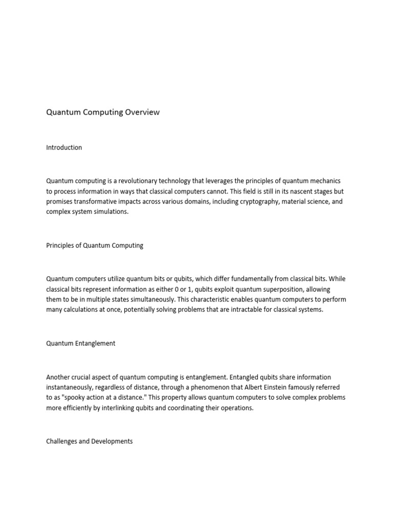 Computing overview | PDF