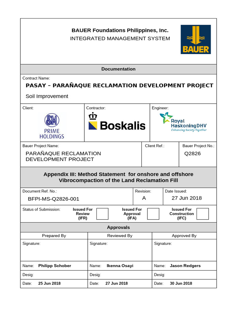 BFPI-MS-Q2826-001 rev a Vibrocompaction_ | PDF