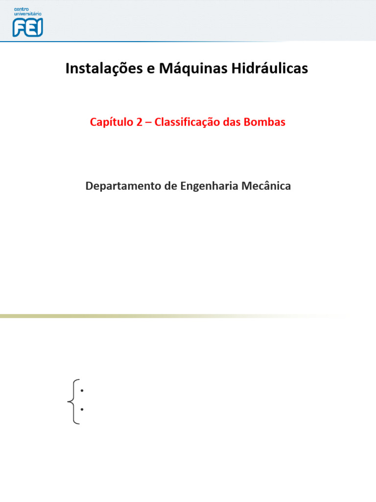 Cap 2 - Classificação Das Bombas | PDF