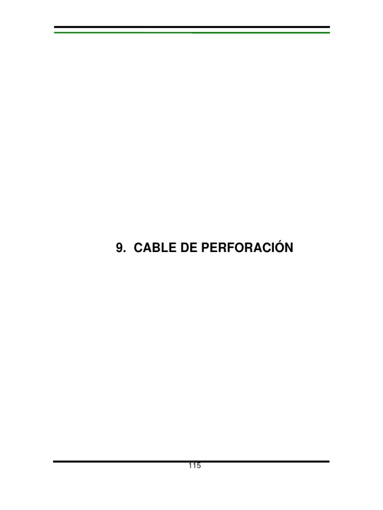 Cable de Perforación | PDF | Acero | Ingeniería de Edificación