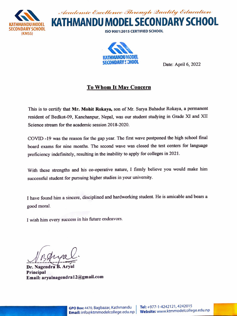 Gap Letter Official | PDF