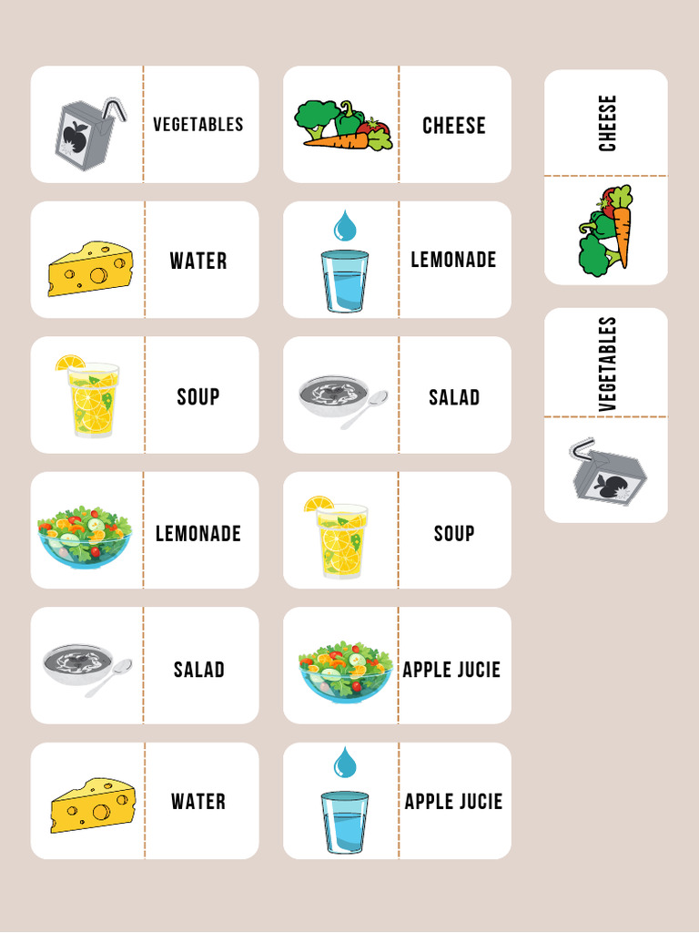 Domino Vocabulary (Inglés) | PDF