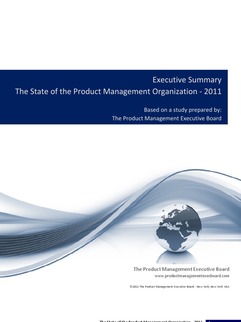 Executive Summary - The State of The Product Management Organization ...