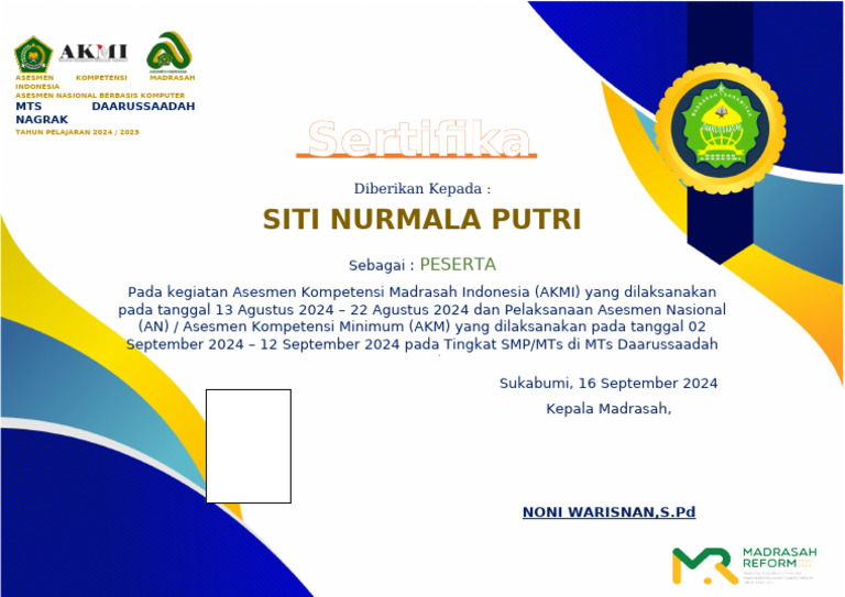 Sertifikat Akmi | PDF