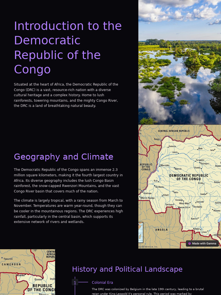 Introduction To The Democratic Republic of The Congo | PDF