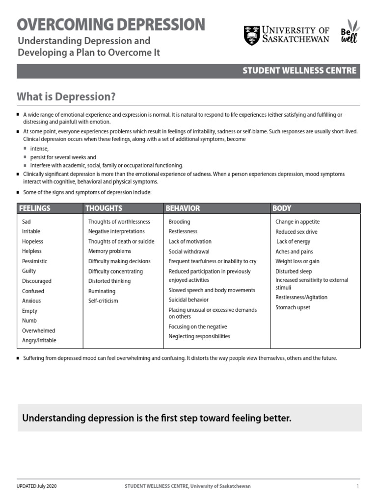 Overcoming Depression | PDF