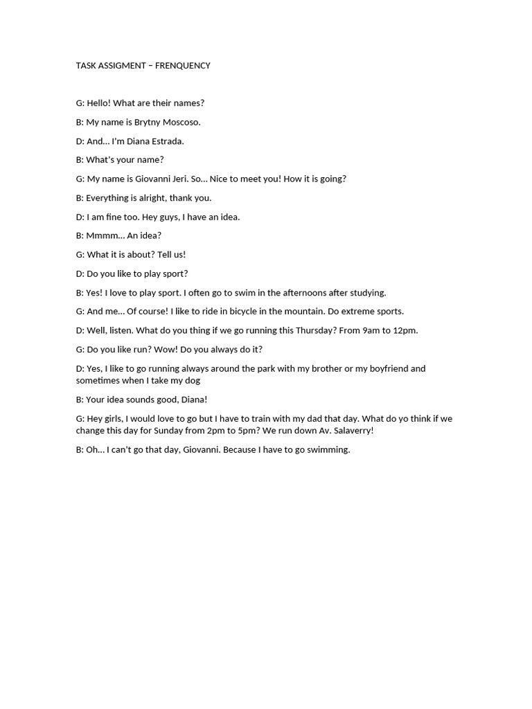 Task Assigment - Giovanni Jeri | PDF