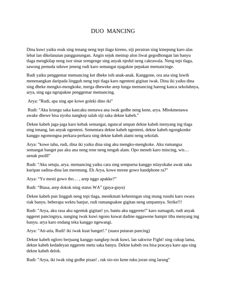 DUO MANCING (1) | PDF