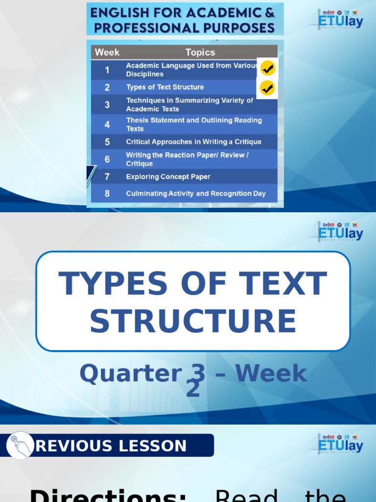 EAPP Q3 W3 Summarizing Variety of Texts | PDF