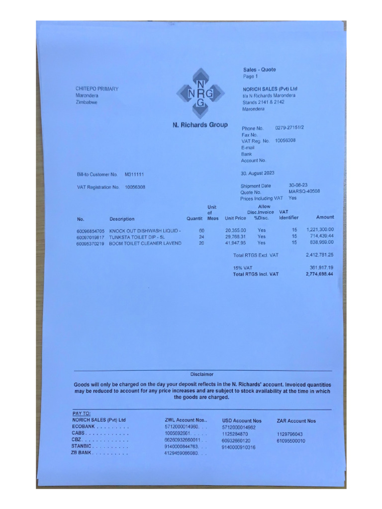 Chitepo Primary | PDF