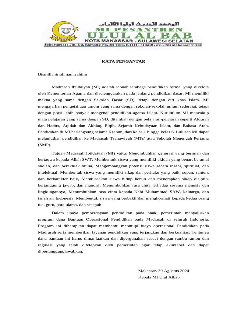 Kata Pengantar | PDF