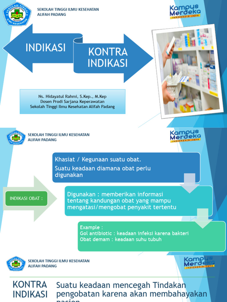 Indikasi & Kontra Indikasi Obat | PDF