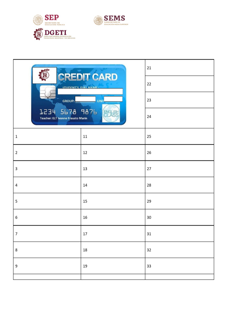 CREDIT CARD | PDF