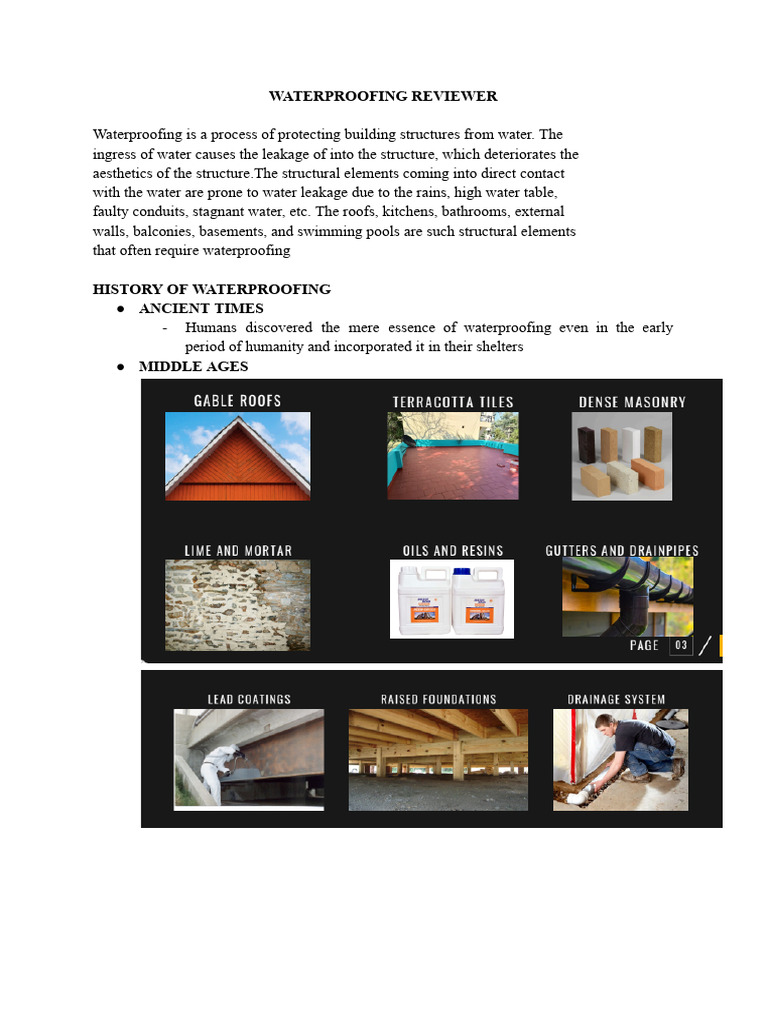 WATERPROOFING | PDF