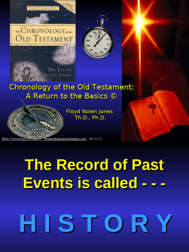 Old Testament Chronology Explained | PDF | Noah | Book Of Genesis