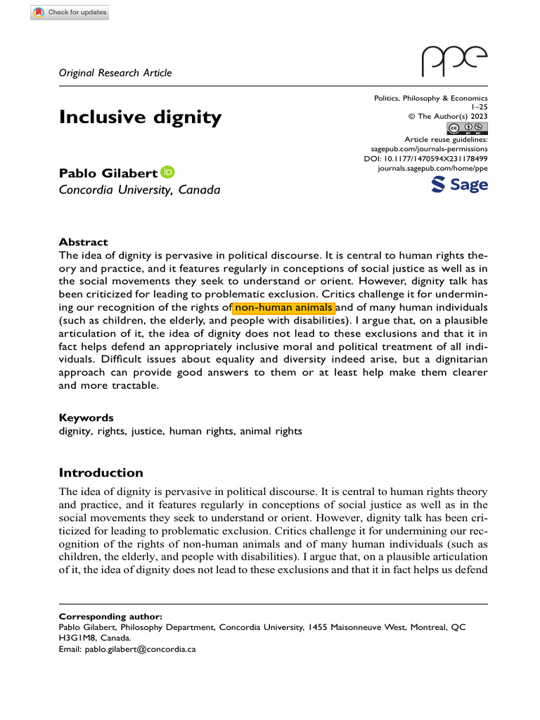 Gilabert Inclusive Dignity | PDF