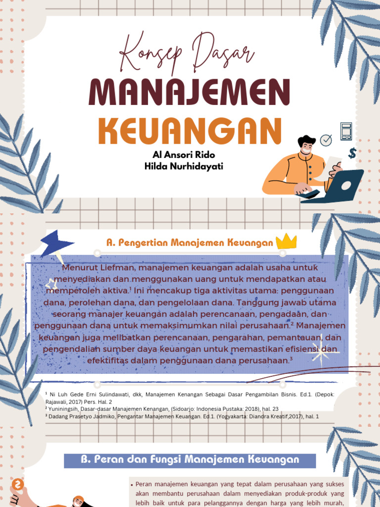 Coklat Biru Dan Putih Simpel Organik Ilustrasi Presentasi Manajemen Keuanga - 20240910 - 082055 ...