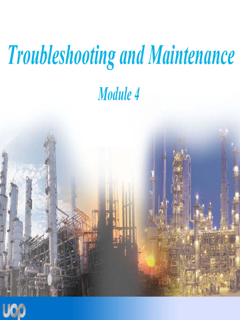 New - Lecture 4 Trouble Shooting and Maintenance | PDF