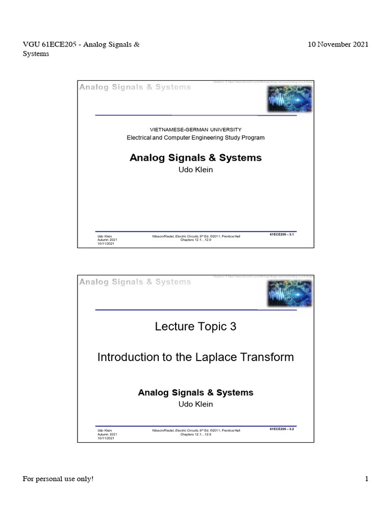 ASnS Lecture03 L UdoKlein | PDF