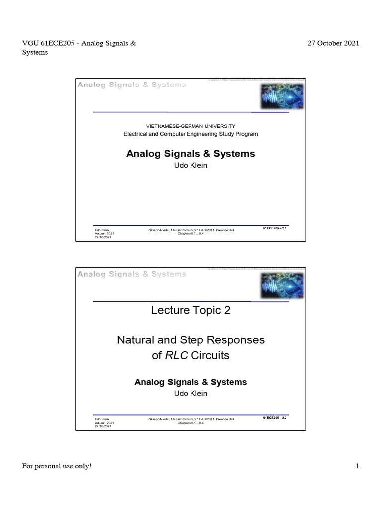 ASnS Lecture02 L UdoKlein | PDF