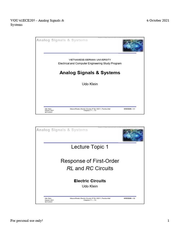 ASnS Lecture01 L UdoKlein | PDF