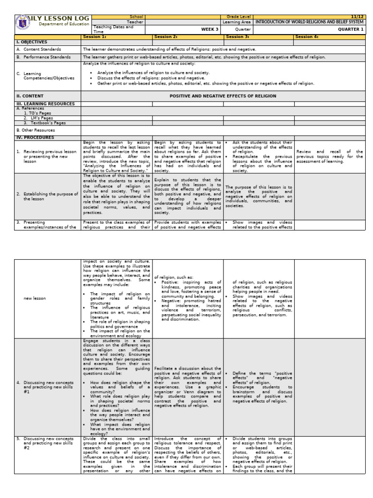 Iwrbs Q1 Week3 | PDF