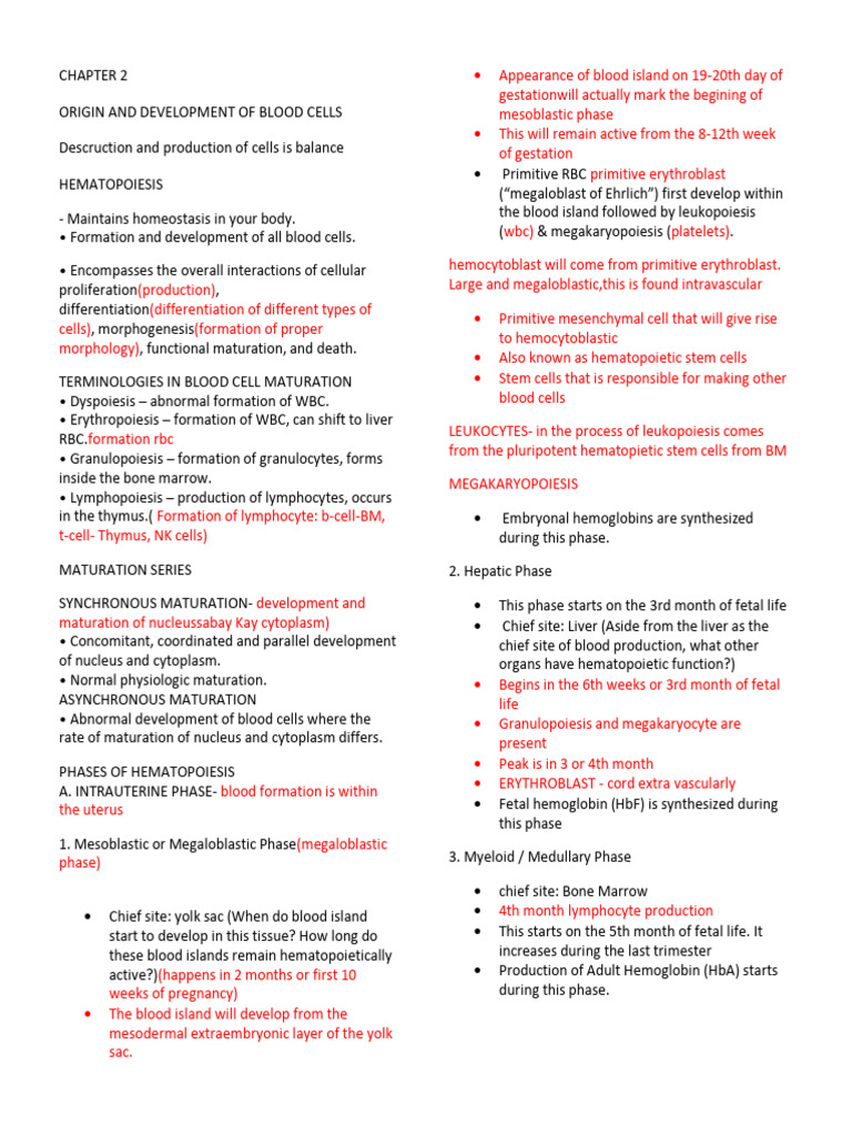 CHAPTER 2- hema | PDF