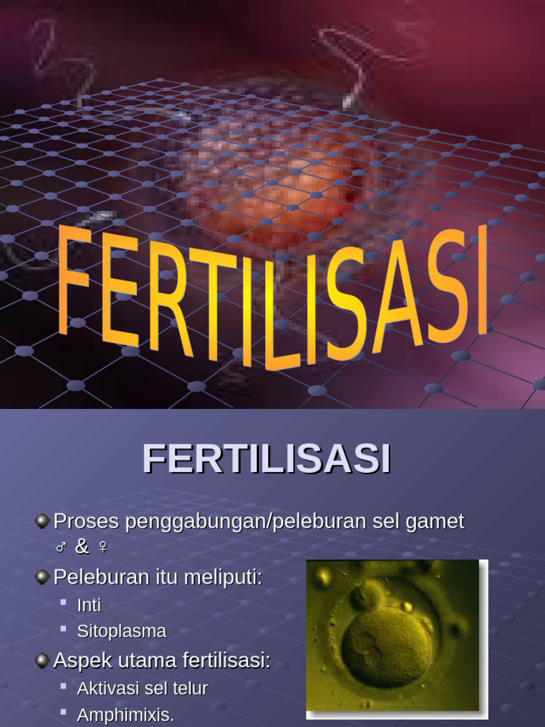 01 Fertilisasi | PDF