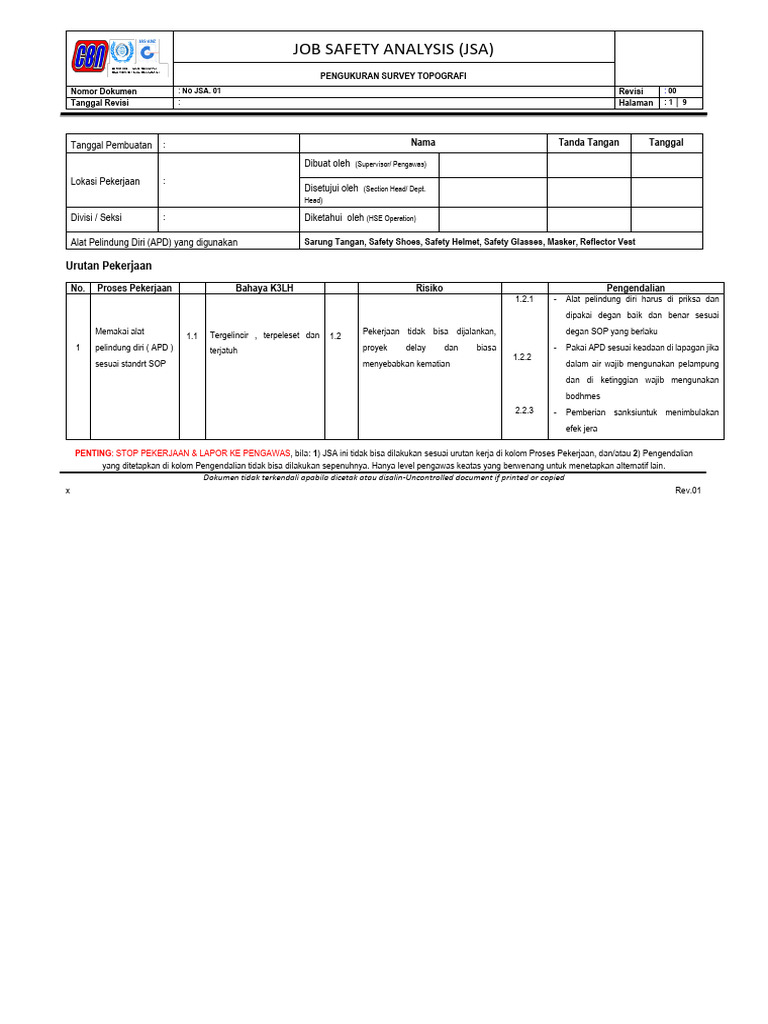 JSA Survey Topografiku | PDF
