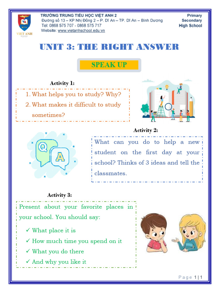 Ket - Unit 3 - Speak Up | PDF