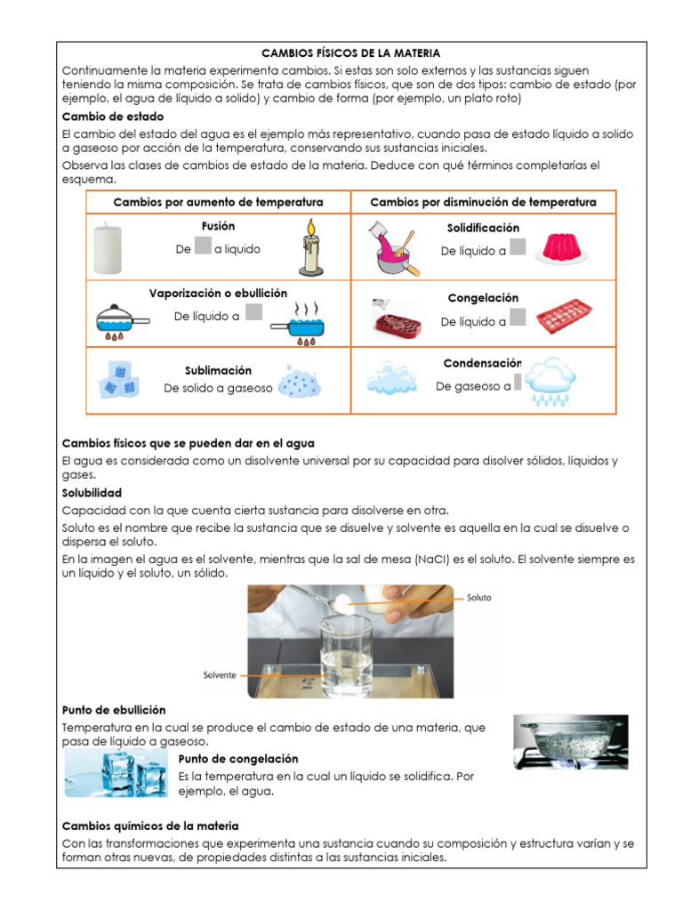 Act Aprend N 9 - Infor de Cambios Fis y Quim | PDF