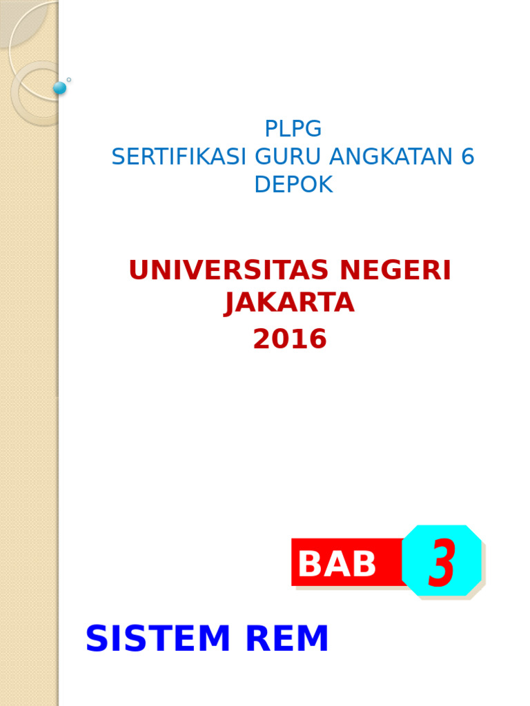 Media Pembelajaran Rem | PDF