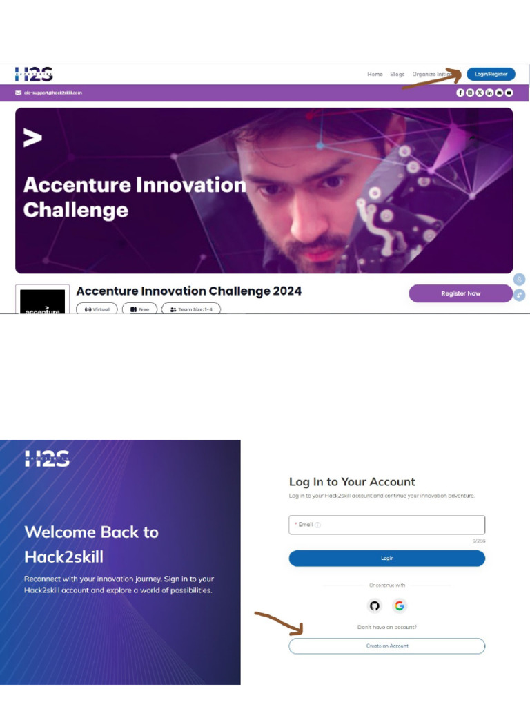 Accenture Innovation Challenge Registration Process | PDF