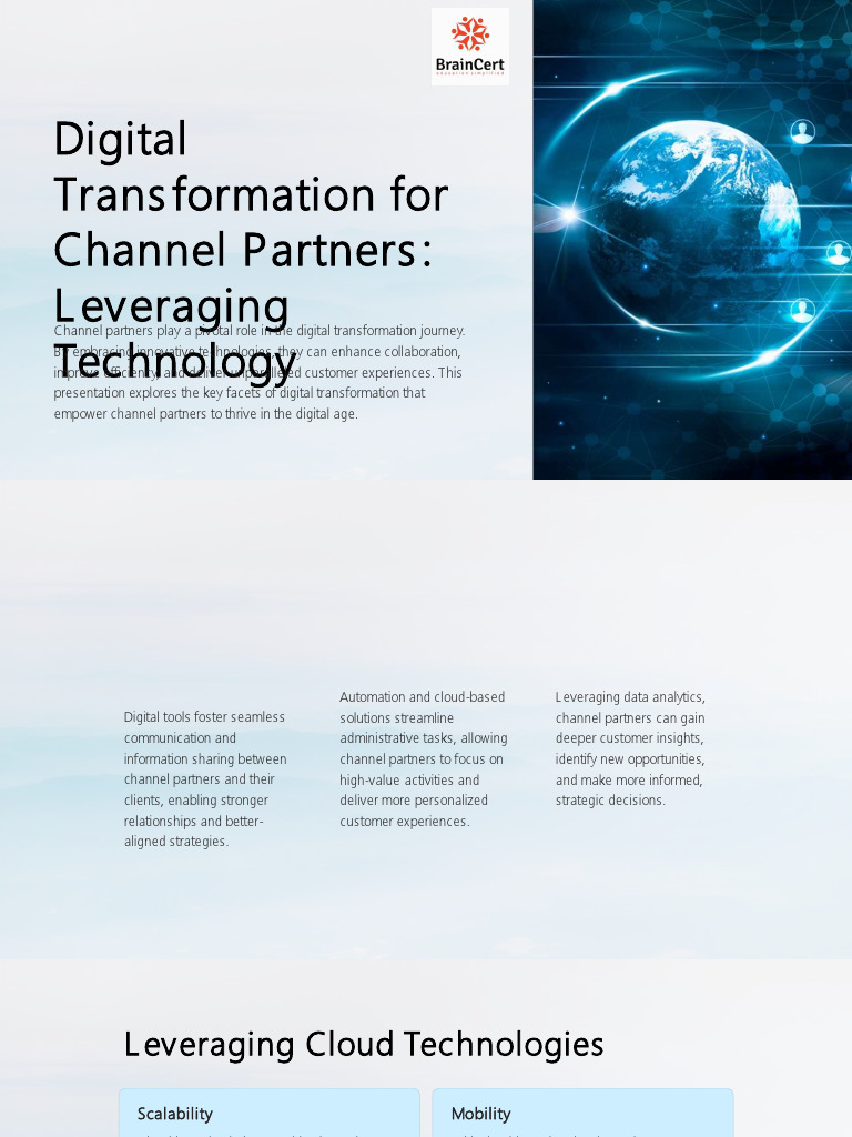 Digital Transformation For Channel Partners Leveraging Technology | PDF