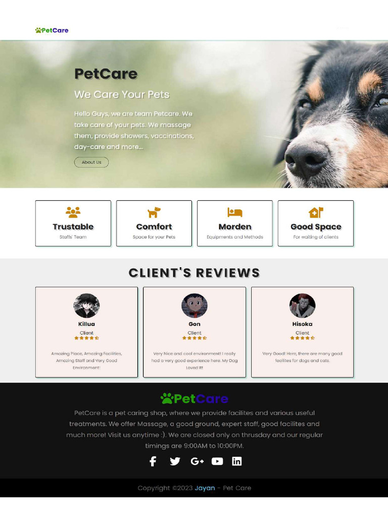 My Pet-Shop Website | PDF